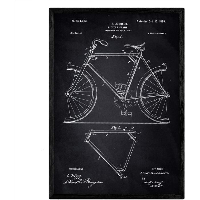 Poster Marco Vélo De Brevet. Fiche Avec L'Ancien Format A3 De Brevet De ...