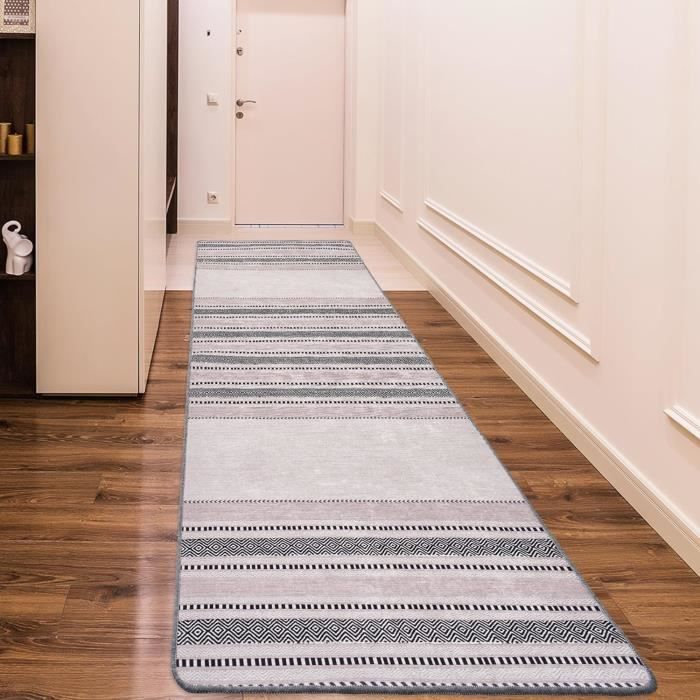 Tapis De Salon Moderne À Poils Courts Et Géométriques Antidérapants - Tapis De Couloir - Tapis ...
