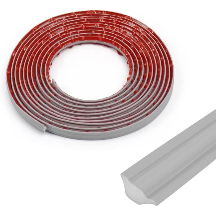 5m Bande de moulage autocollante en PVC flexible pour plinthe, plafond ...