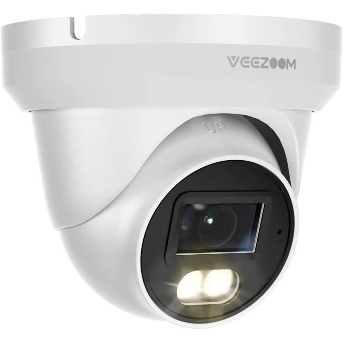 5MP PoE IP Caméra de Surveillance Extérieure,FOV 103° Caméra Dôme ...