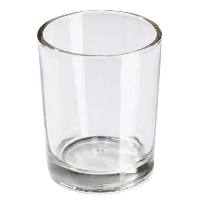 50 Photophores en verre transparent - Cdiscount Maison