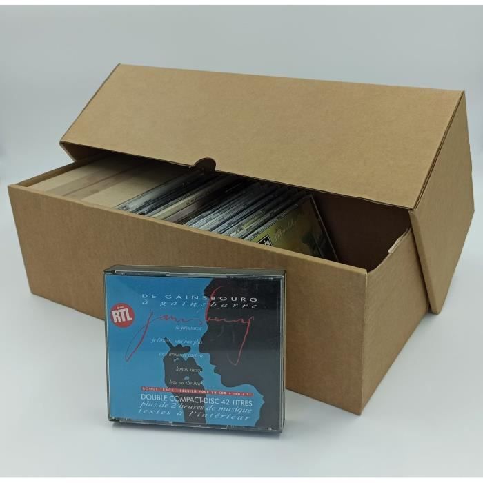 20 boites de rangement pour CD / Single / 2 titres - Cdiscount Bricolage