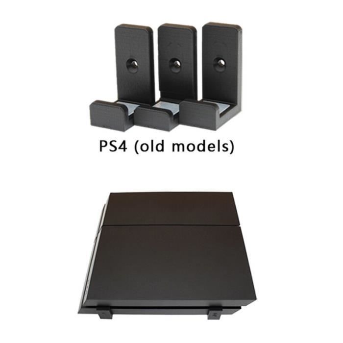Support mural pour PS4 - 3 pièces - Imprimé 3D - Noir - Compatible PS4 ...