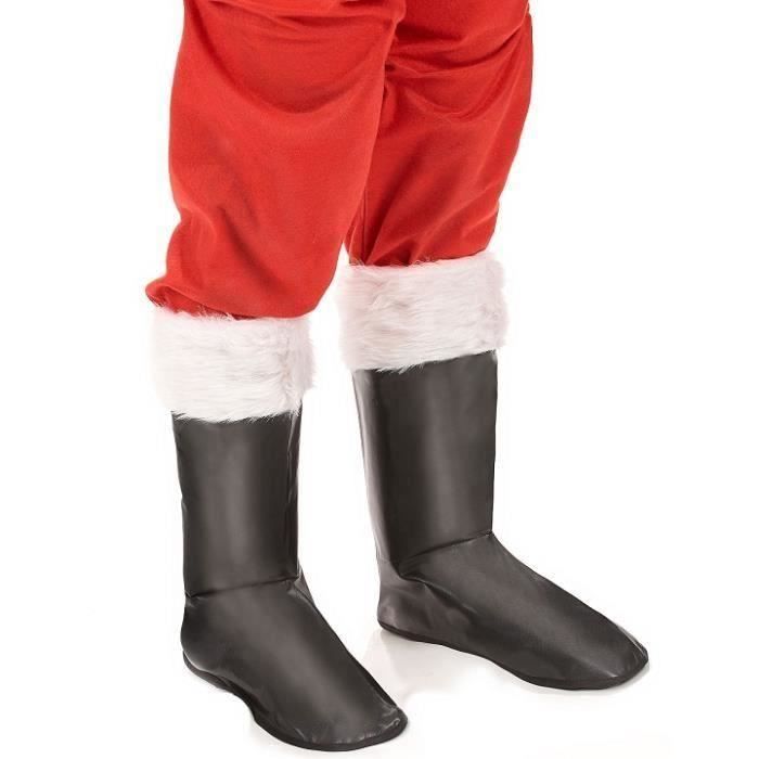 Sur-bottes botte Pere Noel Adulte-Deguisement Noël-Noir-937 LBQ11 ...