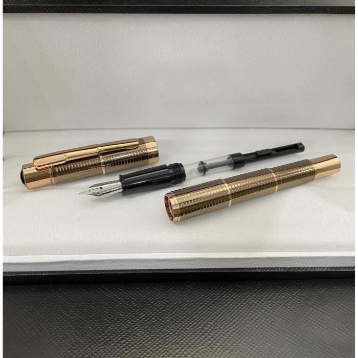 Stylo,Mb Monte – stylos à bille de luxe avec joint en bambou,métal,noir,Rose,or,style coréen ...