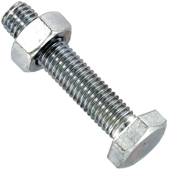 BATIVIS/VYNEX - Boulon t.hexagonale azi 6X60 coque x4 - Cdiscount Bricolage