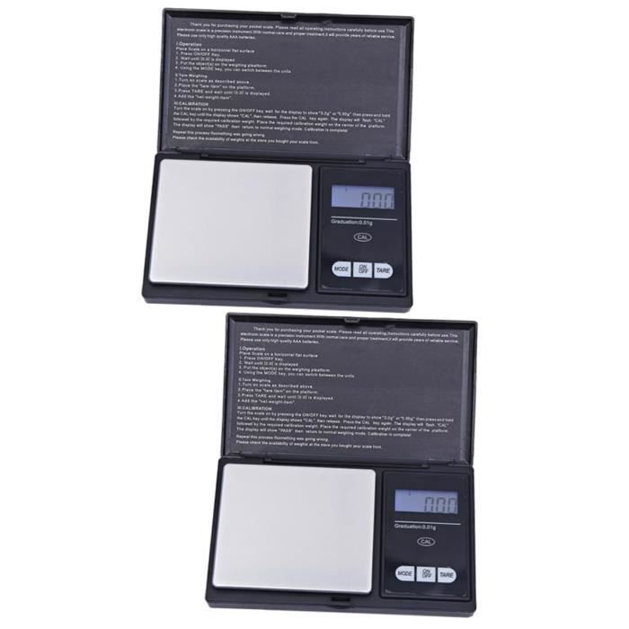 2 Pièces Balance De Precision Pesette De Precision Balance À Bijoux ...