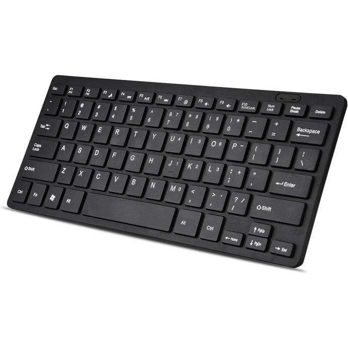 Clavier Blanc Petit Fil Blanc Clavier Silencieux Plastique 78 Touches ...