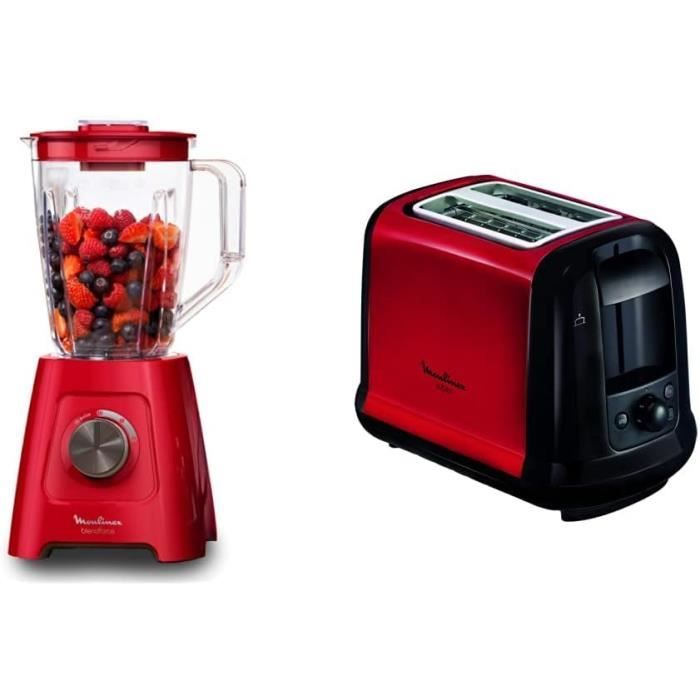 Blender,600W,2 vitesses+fonction Pulse,Capacité totale de 2 L 2 fentes ...