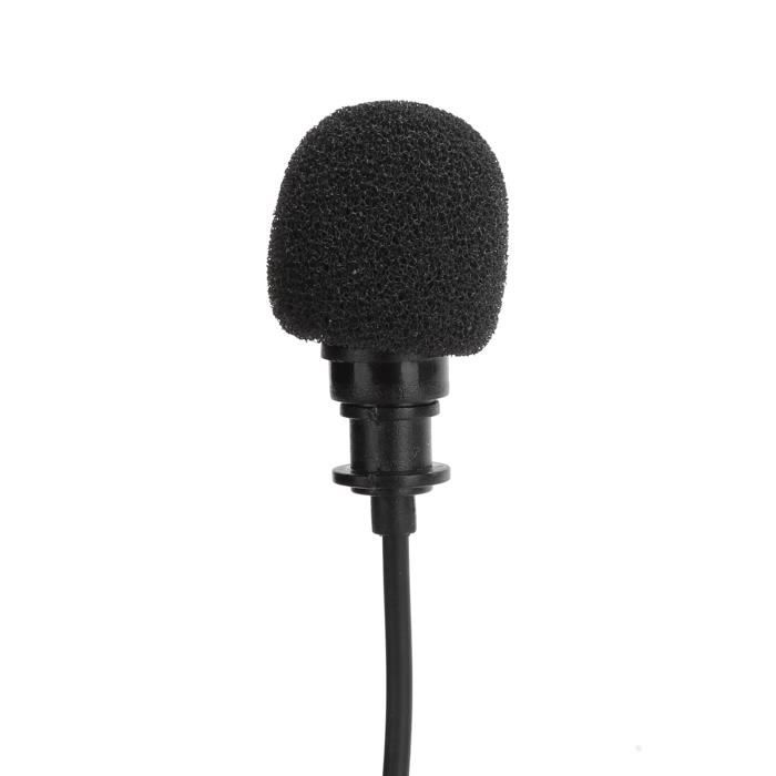 Mini microphone Microphone Lavalier Mini Micro à Pince de Collier Câble ...