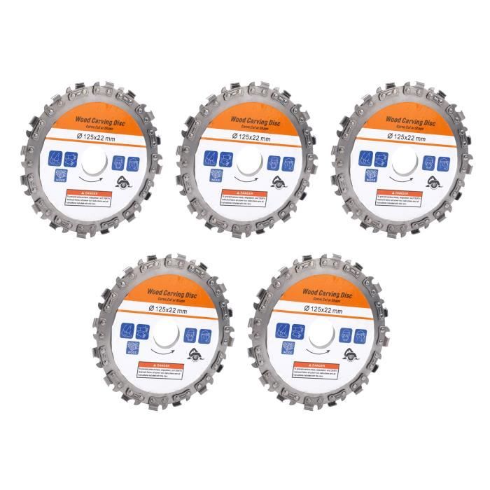 EJ.life lame de scie à bois 5 pièces tronçonneuse disque meuleuse forte ...