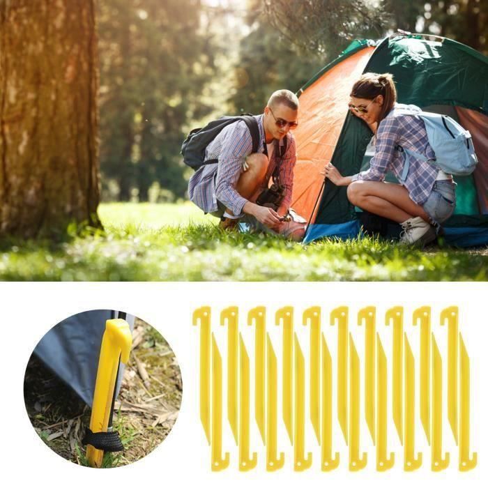 DT03784-Piquets de camping piquets de tente 20 pièces pratiques 9 ...