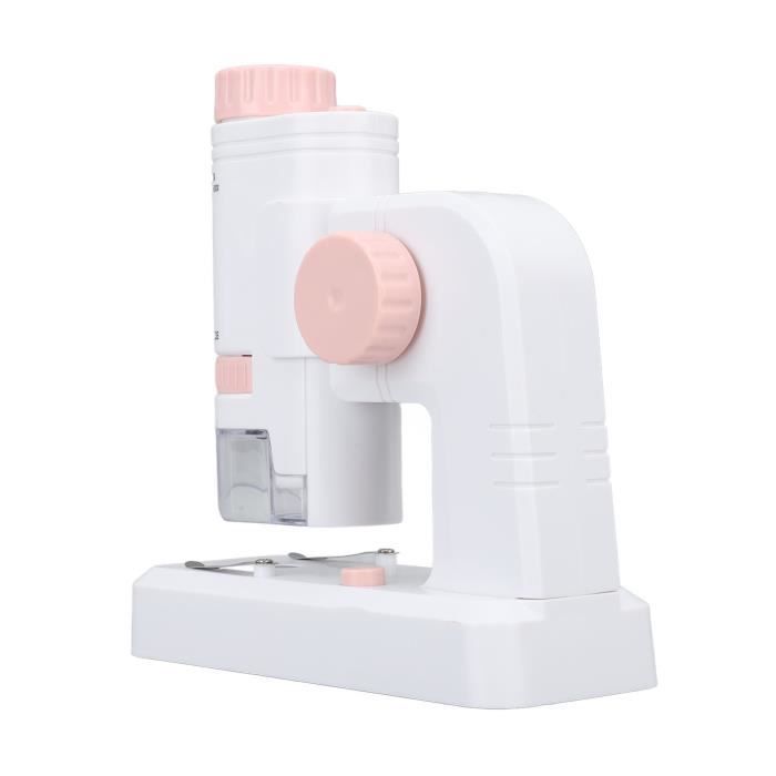 OMABETA Microscope de poche éclairé par LED Microscope pour enfants 80X ...