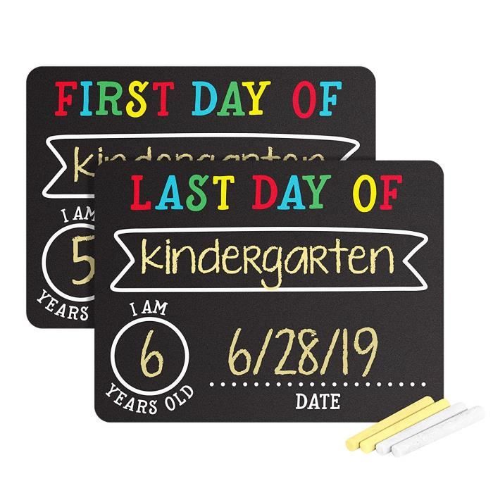 Pearhead First And Last Day Of School Chalkboard Signs - 72010 ...
