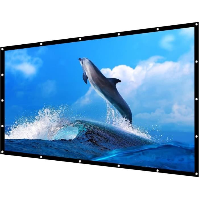 Ecran Projecteur 120 Pouces, Ecran De Projection Avant Et Arriere Toile ...