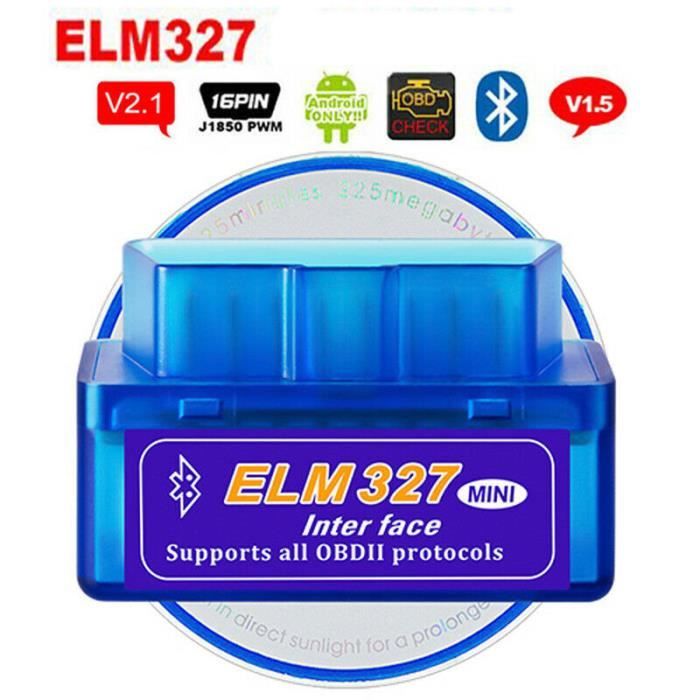 Mini ELM 327 BLUETOOTH OBD DIAG DIAGNOSTIQUE SCANNER ELM 327 Torque - Cdiscount Auto