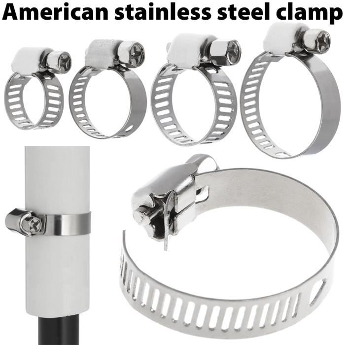 PINCE DE SERRAGE,16mm-25mm--Attache de serrage à vis sans fin réglable pour tuyau de carburant ...