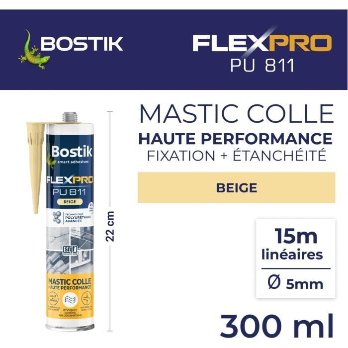 Mastic Colle Flexpro PU811 – Colle et Jointe Tous Matériaux – Multi ...