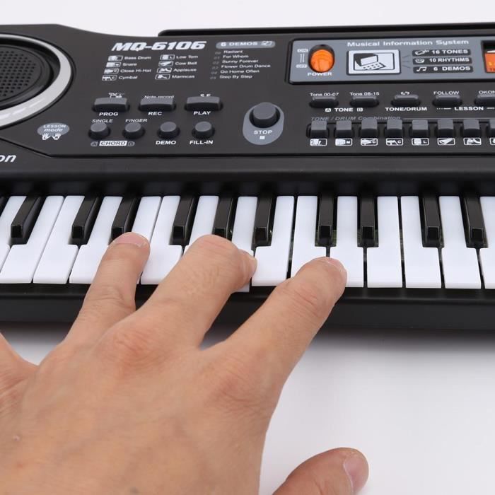 100pcs 61 touches électronique panneau de clé musique numérique clavier ...