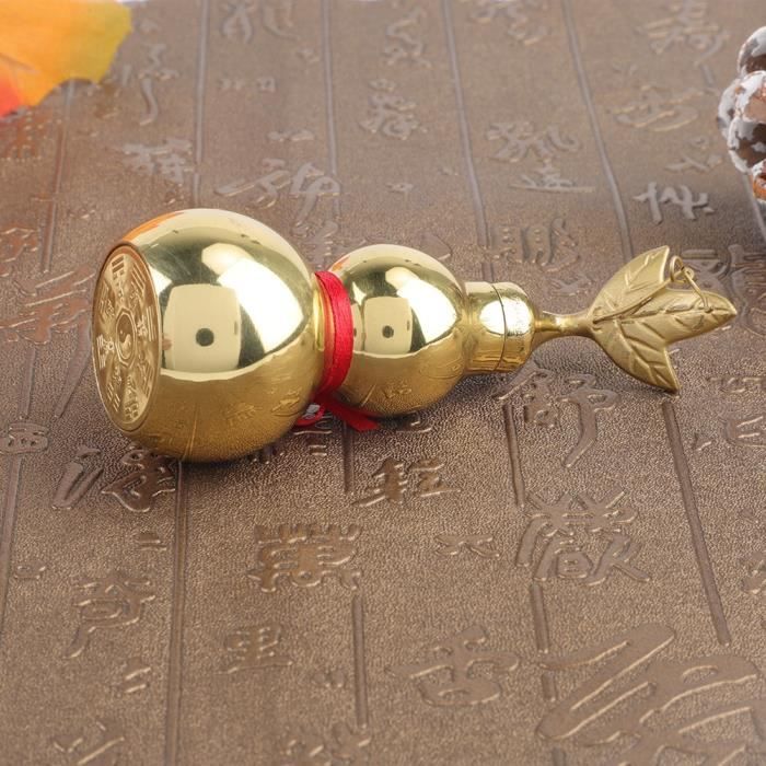 Décoration de gourde en laiton, avec feuille traditionnelle attirer de ...