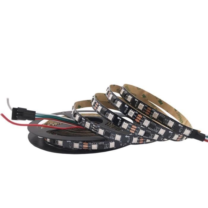 BANDE LED,White PCB-1m 30 IP65--Bande lumineuse Led WS2811B 5050 ...