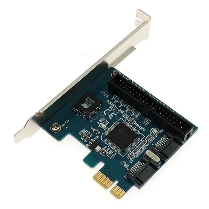 Carte contrôleur PCI e vers IDE et 2 ports SATA 7 broches Jmicron ...
