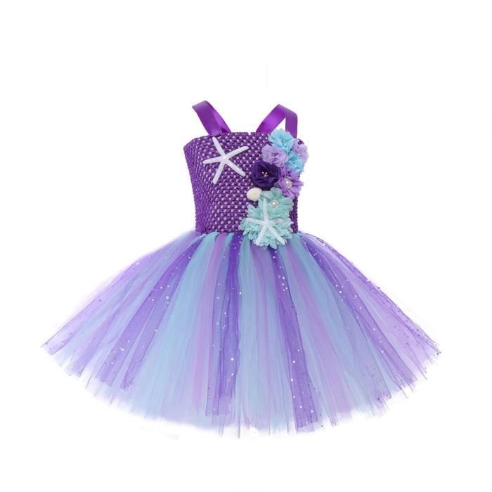 Robe Tutu sirène Pastel Ariel pour filles Costume de fête d ...
