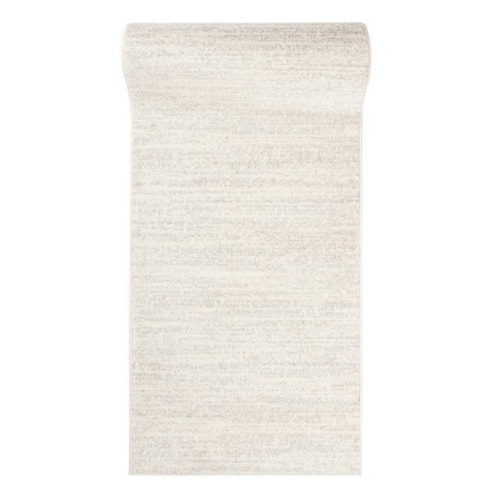 TAPISO Tapis Couloir Entrée Salon SARI Crème Beige Moucheté ...