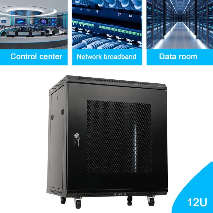 Armoire de Serveur Réseau, Capacité 12U, Montée au Sol ou au Mur ...