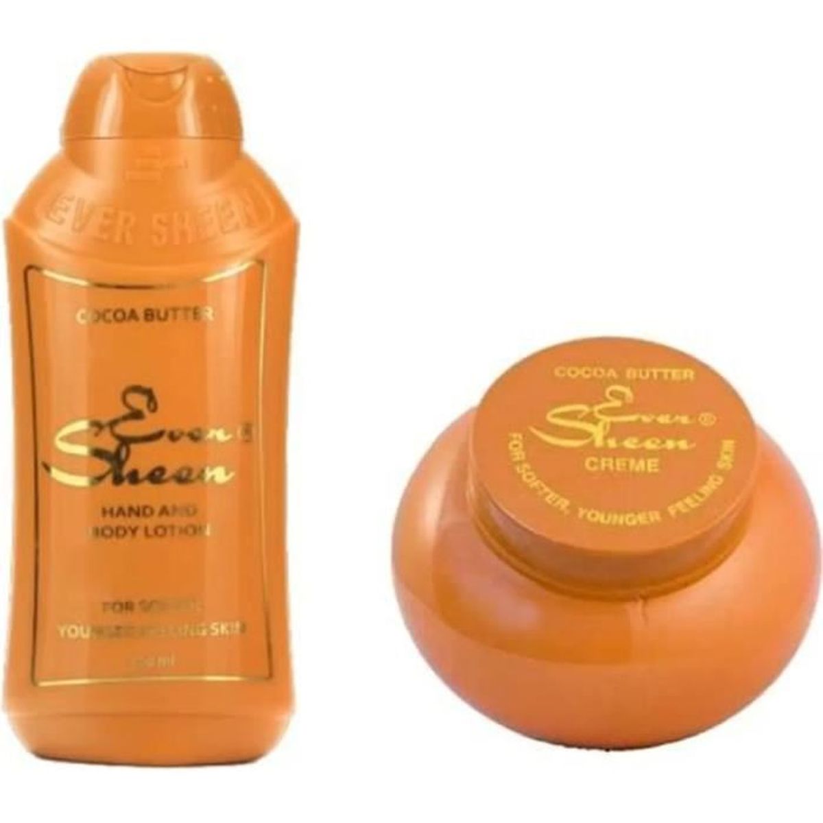 Ever Sheen Cocoa Butter Pack de Crème 250 ml + Lotion 500 ml ...