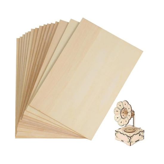 Feuilles de Contreplaqué - Balsa - 15 pcs - 300 x 200 x 2 mm - Bois de ...