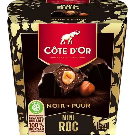 Côte d'or Mini roc Noir 195g 195g - Cdiscount Au quotidien