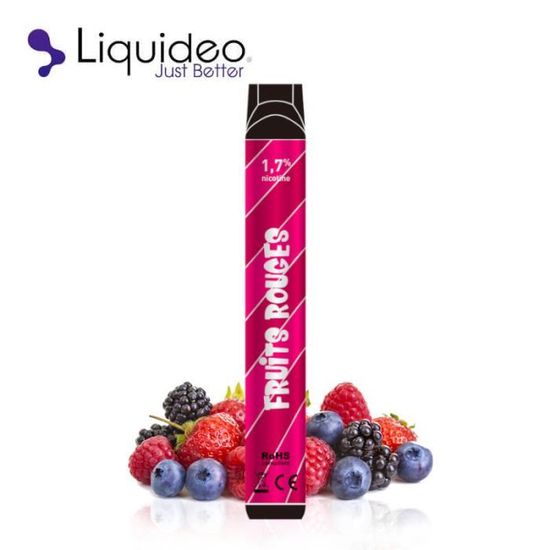 Liquideo – Wpuff Fruits Rouges Pack X3 – 1,7 + Un cable USB Vaporesso ...