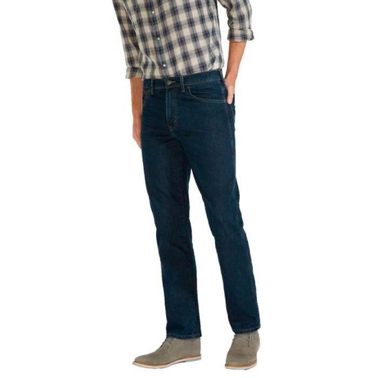 Jeans - WRANGLER - Regular Fit L32 - Bleu - Taille haute - 100% coton Bleu - Cdiscount Prêt-à-Porter