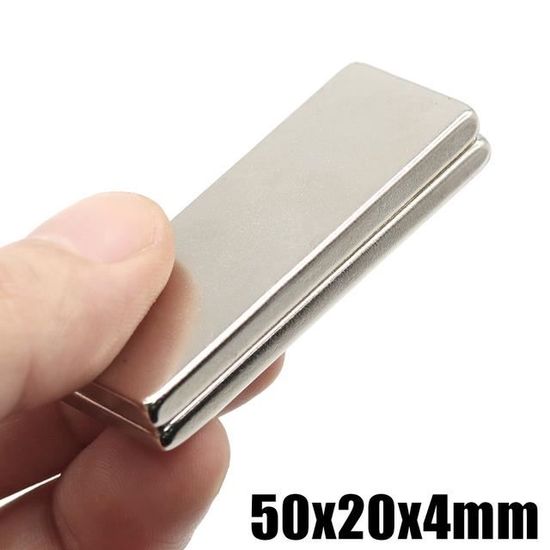 Aimant,10 Piece--1-2-5-10pcs 50x20x4 N35 Ndfeb D'aimant De Néodyme De ...
