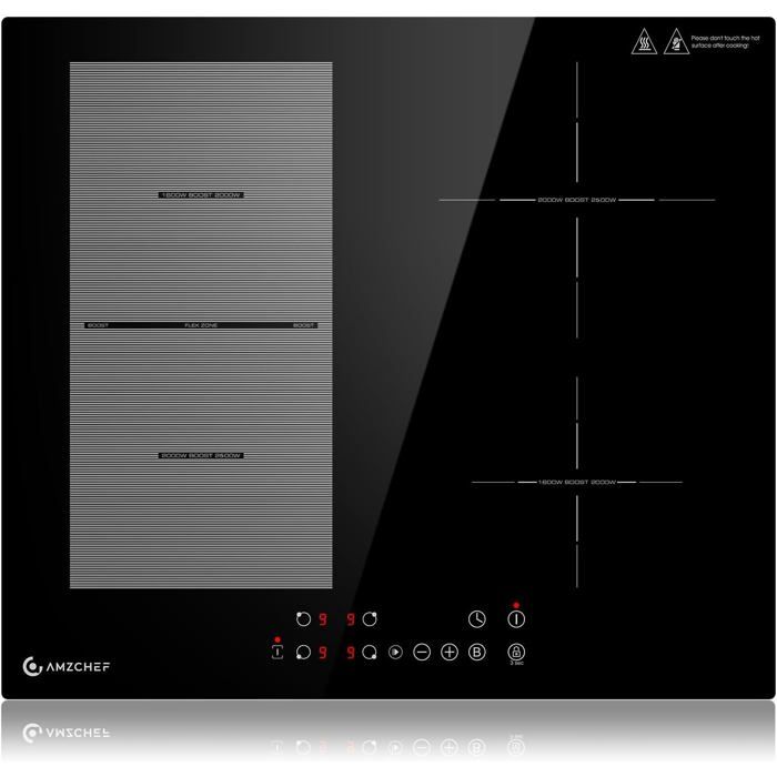 Plaque À Induction 60Cm Plaque Induction Electrique Avec 4 Zones Boost ...