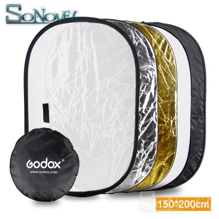 Réflecteur de lumière pliable ovale Godox 5 en 1 - AIHONTAI - 150x200cm ...