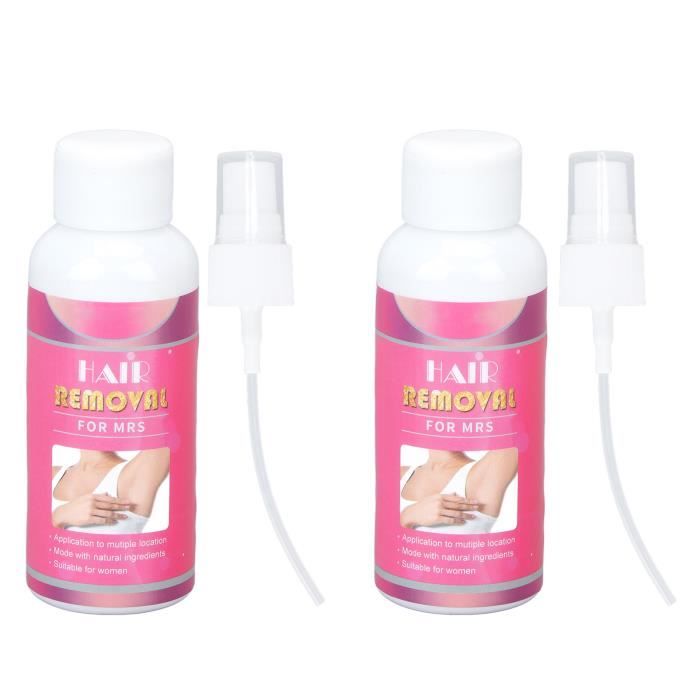 Spray d'épilation Inhibiteur de cheveux Spray indolore 50ml deux crème ...