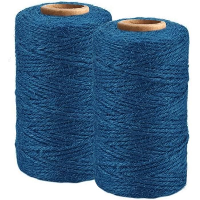 Ficelle de jute de 2 mm, 200 m, 3 plis, corde de jute pour grattoir à ...