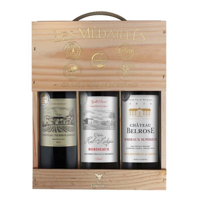 Coffret Grands Vins de Bordeaux Les Médaillés AOC - Vin de Bordeaux ...