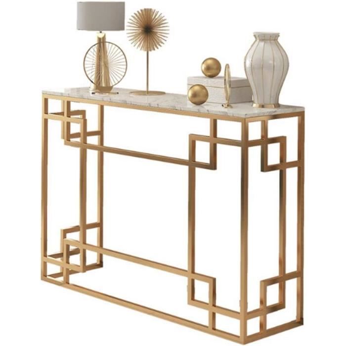 Table d'appoint Entrée en marbre Table, Console Moderne Minimaliste ...