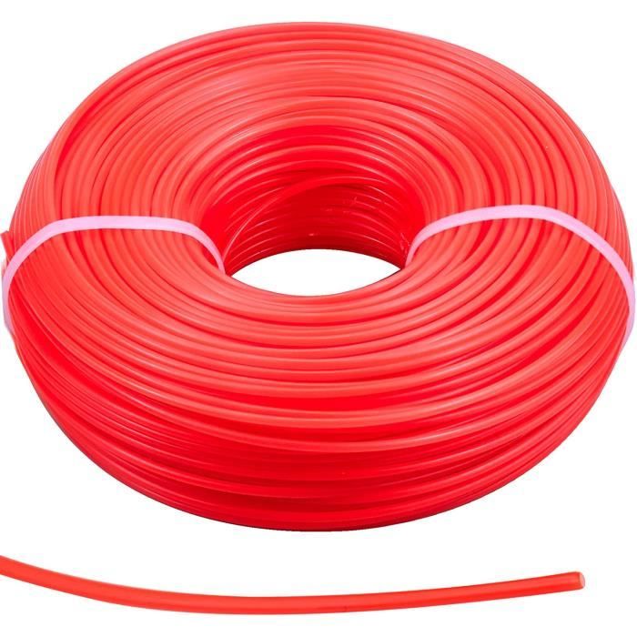 Fil Coupe Bordure 2.4mm,80cm Fil Nylon pour Coupe Bordure Débroussailleuse Fil pour Coupe ...