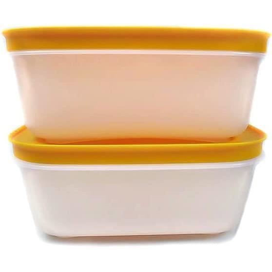 TUPPERWARE Boîte Igloo 450 ml blanc orange (2) [W201] - Cdiscount Maison