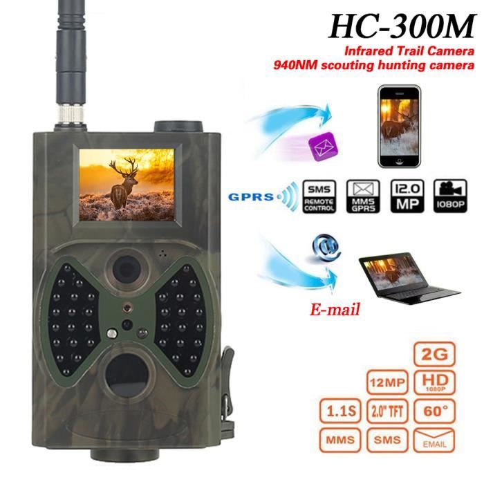 HC-300M Caméra de Chasse HD 12MP 940NM MMS-GPRS - Cdiscount Appareil Photo
