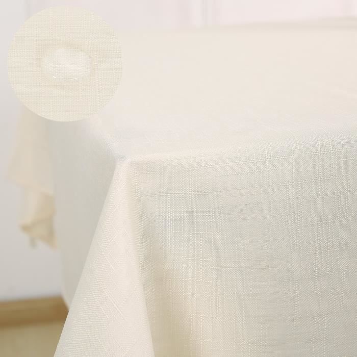 Deconovo Nappe Table Basse Rectangulaire Effet Lin Impermeable ...