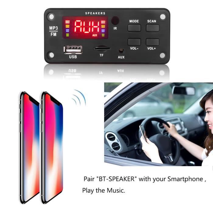 Module décodeur MP3 Bluetooth - Sans Fil - Bluetooth 5.0 - DC 6V-12V ...