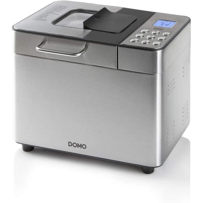 Domo B3971 Machine a Pain Acier Inoxydable, Noir, Argent (Mat ...
