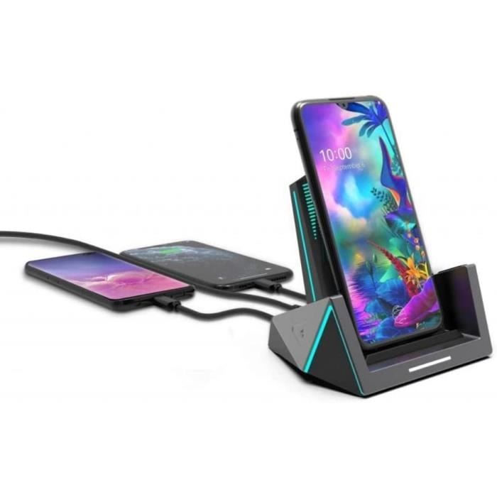 Dock De Chargement Pour Smartphone - Rgb - Mode Nuit Chargeur Rapide Sans Fil 15W - Usb-C & Usb ...