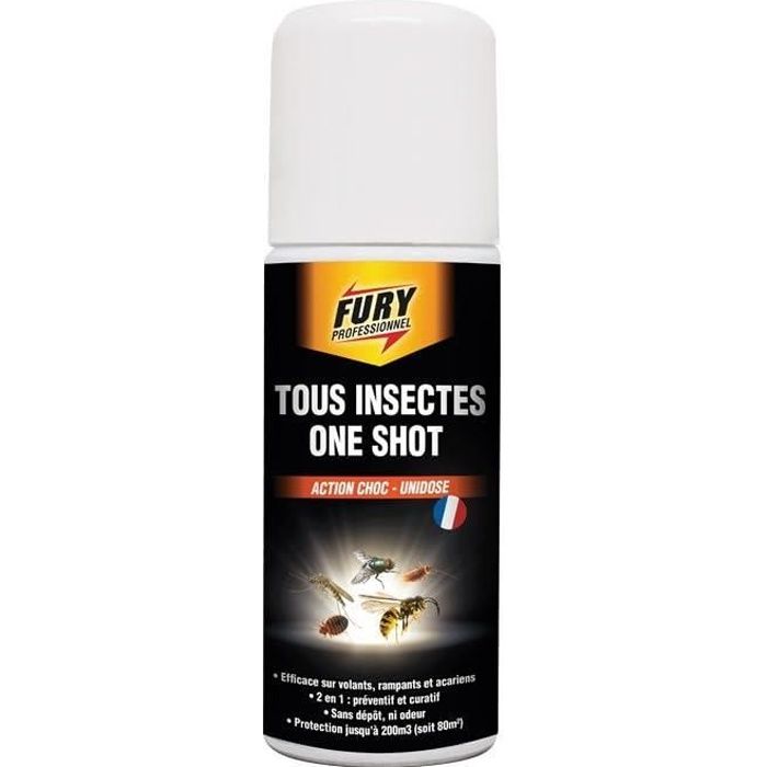 FURY ONE SHOT : acariens, les insectes rampants (cafards, araignées ...