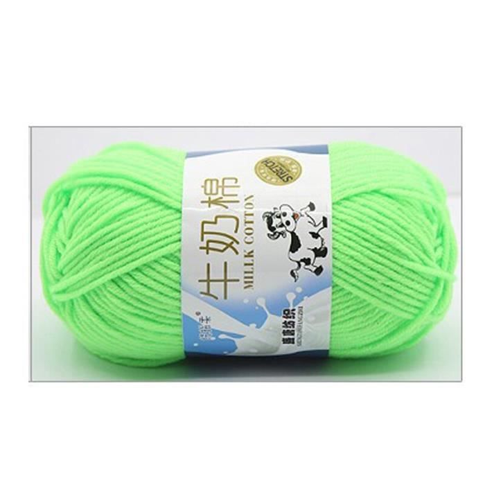 Fil De Laine À Tricoter En Coton 50g 5 Plis Teint Au Crochet Artisanat ...